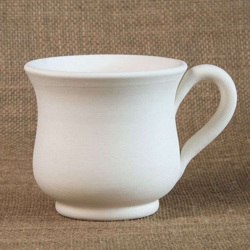 Bisque Flared Coffee Mug – Hot Clay