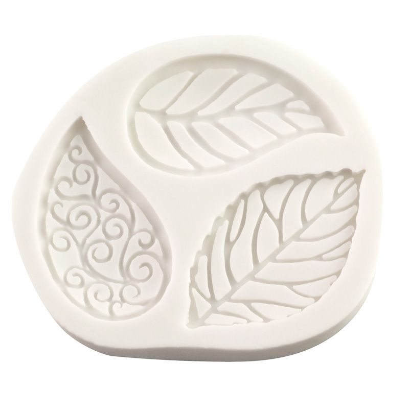Silicone Sprig Mould: Filigree Leaves – Hot Clay