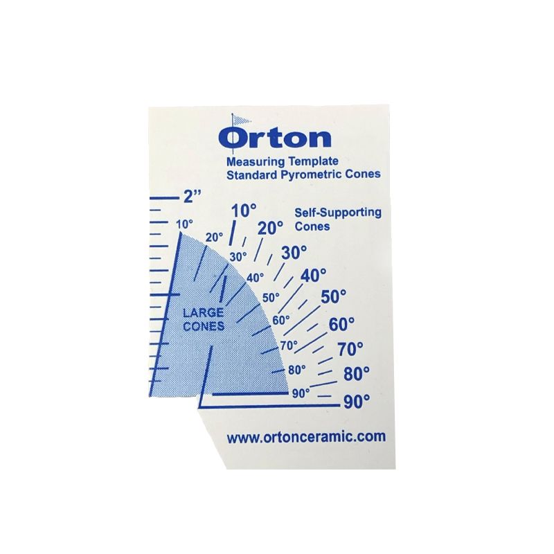 Orton Cones Chart And Measuring Template – Hot Clay